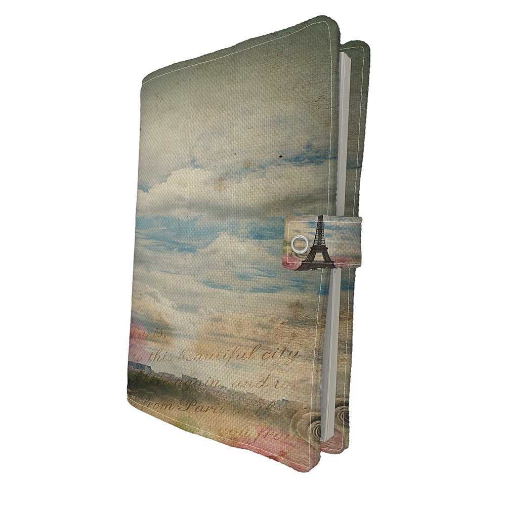 ABPHQTO Eiffel Tower And Roses Book Cover Book Protector Book Sleeve ...