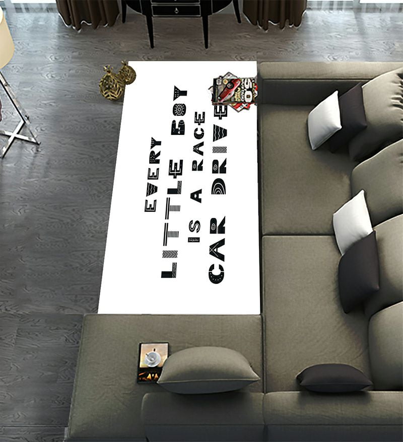 ABPHQTO Every Little Boy Is A Race Car Driver Runner Rug 4 x 12ft Long ...