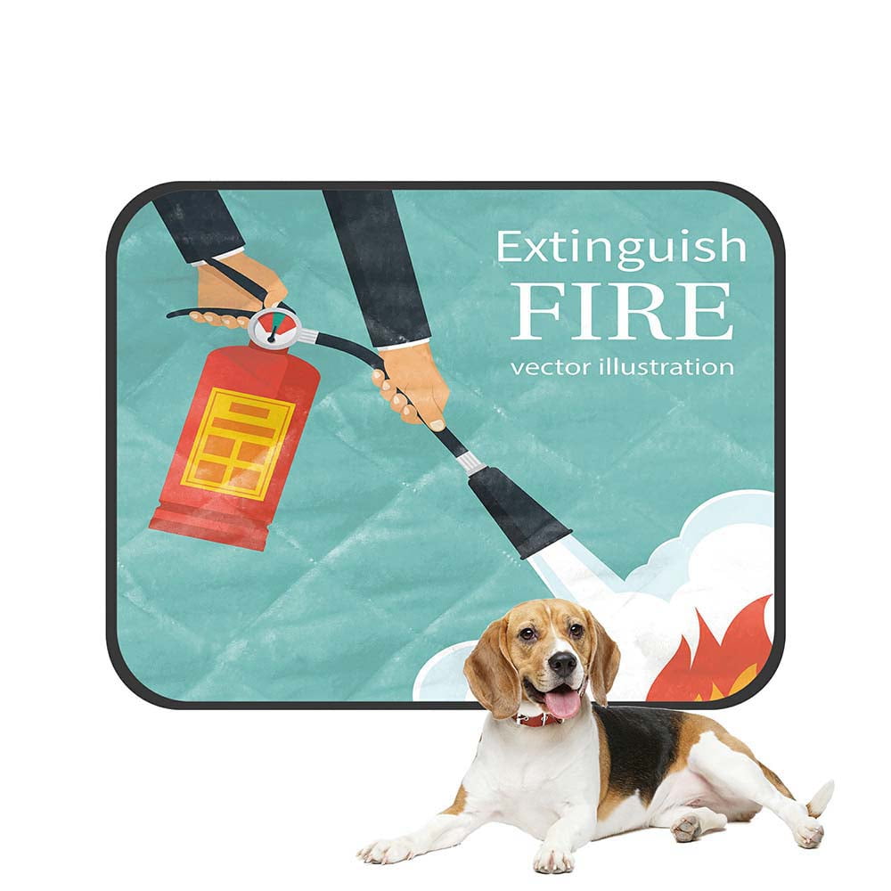 ABPHQTO Extinguish Fire Fireman Hold In Hand Fire Extinguisher Pet Dog ...