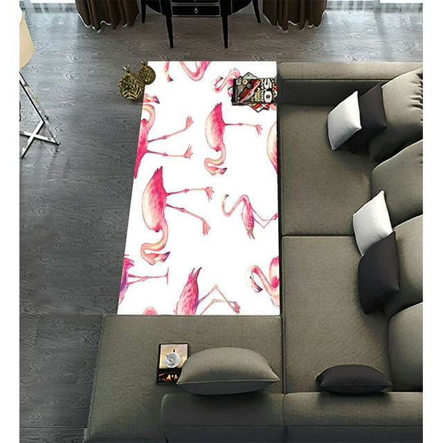 ABPHQTO Flamingo Runner Rug 2 x 10ft Long Area Rug Carpet for Hallway ...