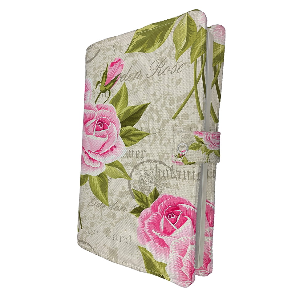 ABPHQTO Floral Pink Roses Book Cover Book Protector Book Sleeve Book ...