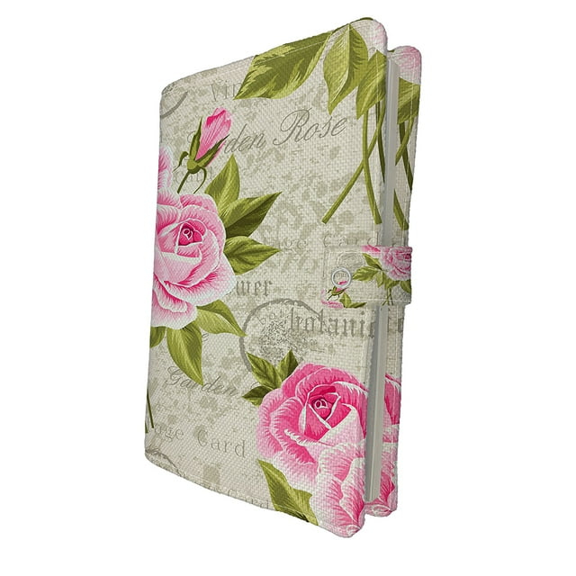 ABPHQTO Floral Pink Roses Book Cover Book Protector Book Sleeve Book ...