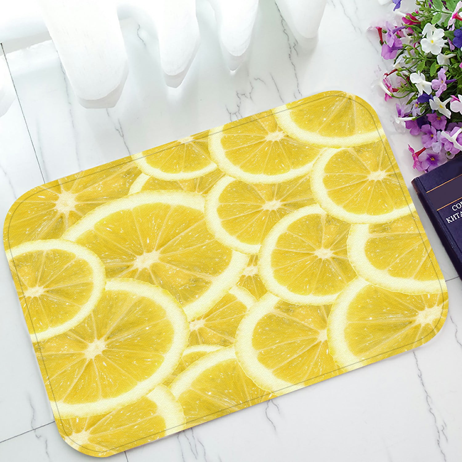 ABPHQTO Fresh Yellow Lemon Doormat Entrance Rug Area Rug Floor Mat Home ...