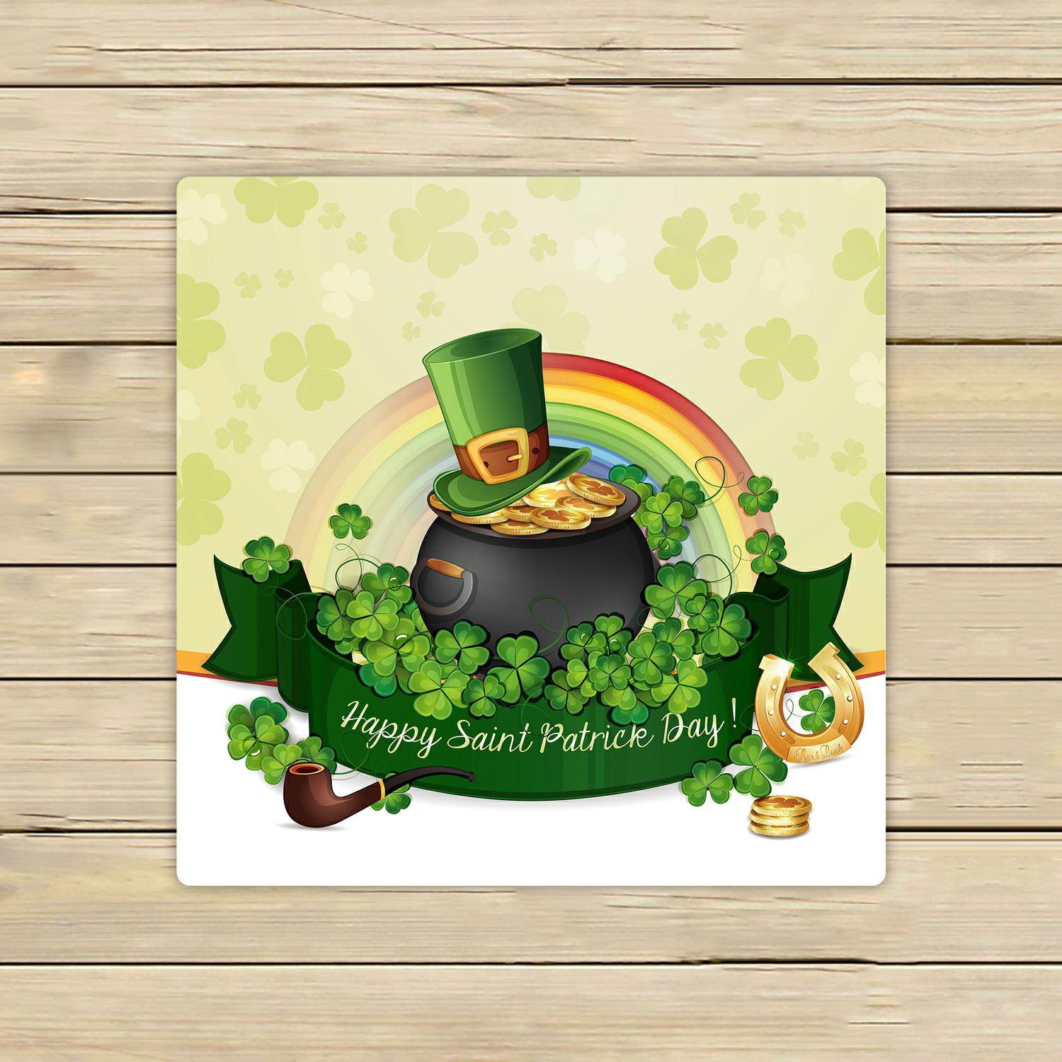 ABPHQTO Green Clover Card Clover Cauldron Gold Towels,Beach Bath Pool ...