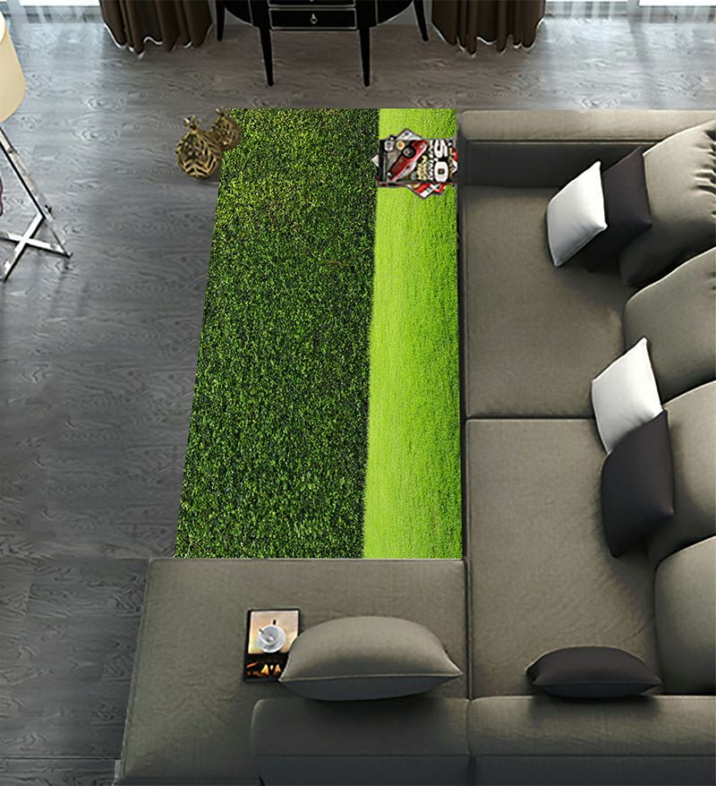 ABPHQTO Green Grass Hedge Runner Rug 3.3 x 7ft Long Area Rug Carpet for ...