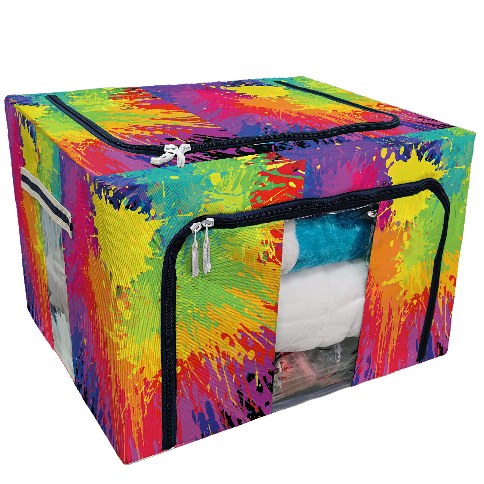 ABPHQTO Grunge Storage Bag Clear Window Storage Bins Boxes Large ...