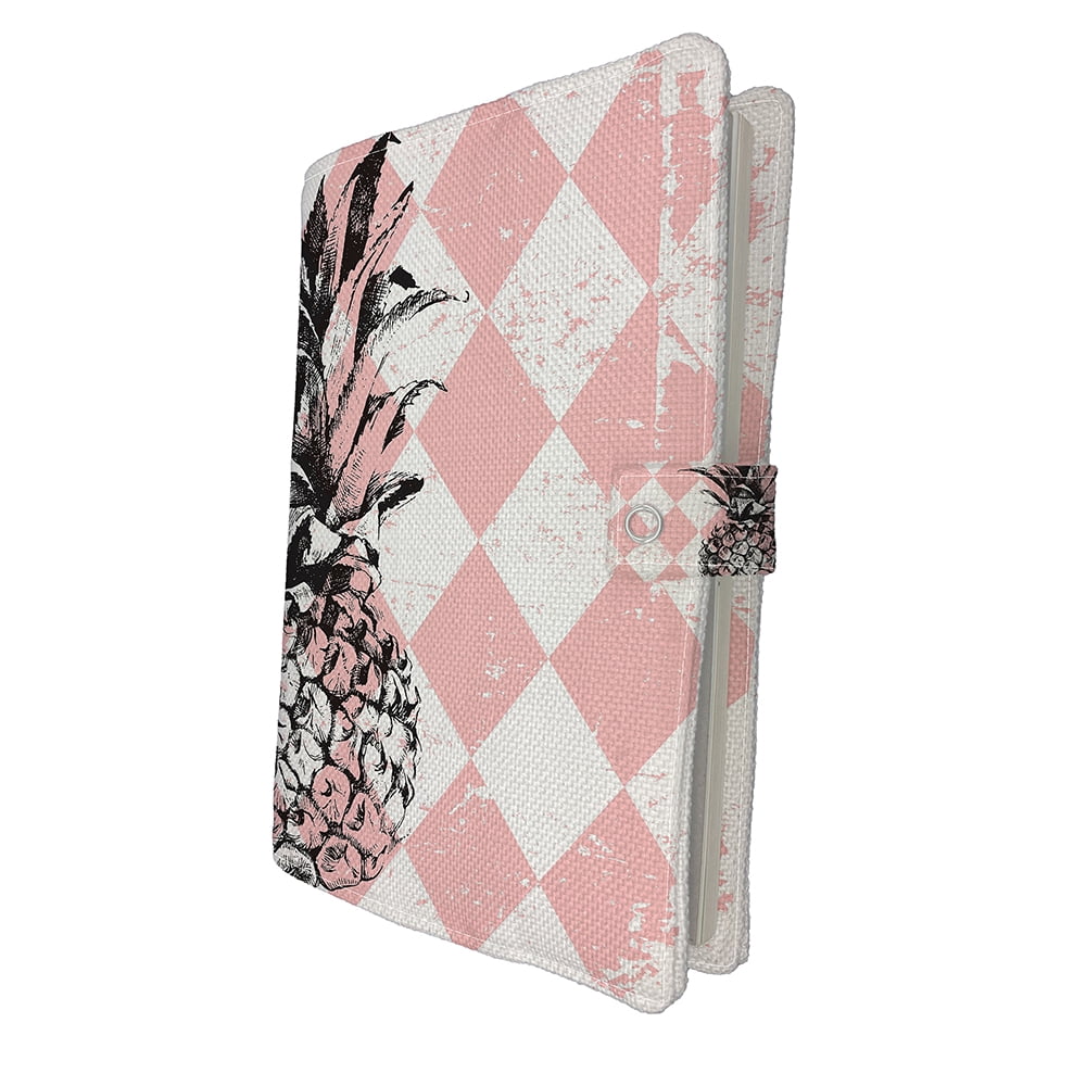 ABPHQTO Hand Drawn Pineapple Rhombus Book Cover Book Protector Book ...