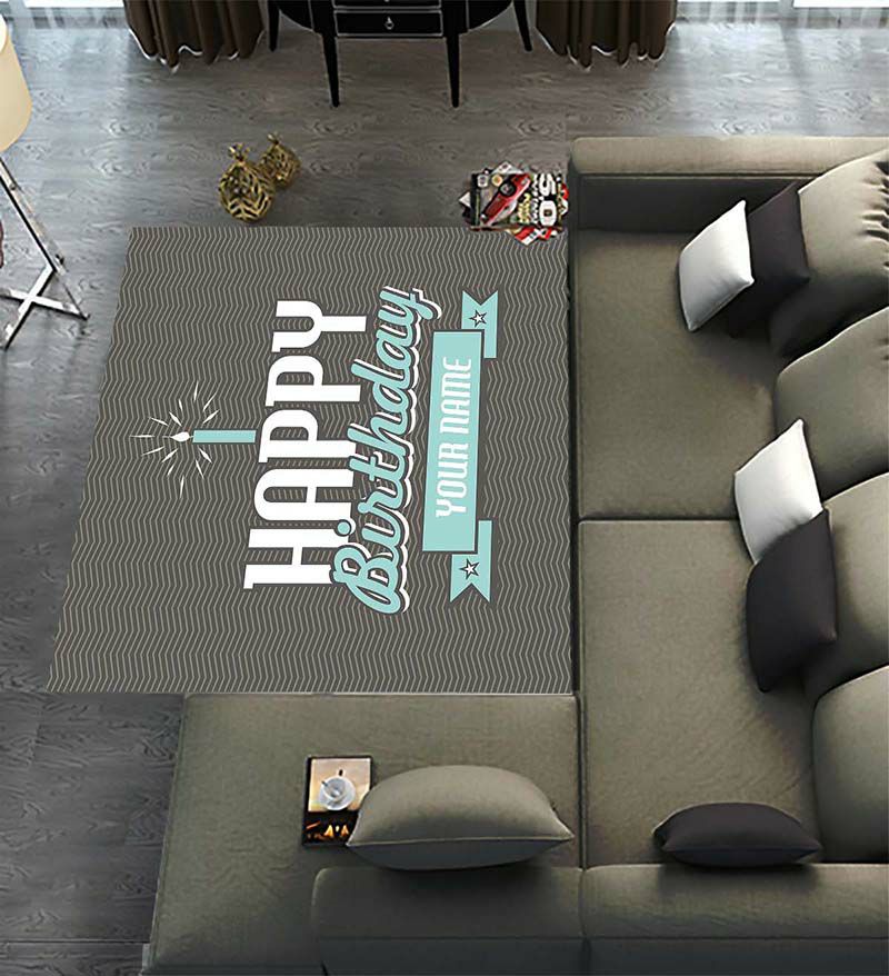 ABPHQTO Happy Birthday Area Rugs 6 x 9ft Floor Carpet Mat for Living ...