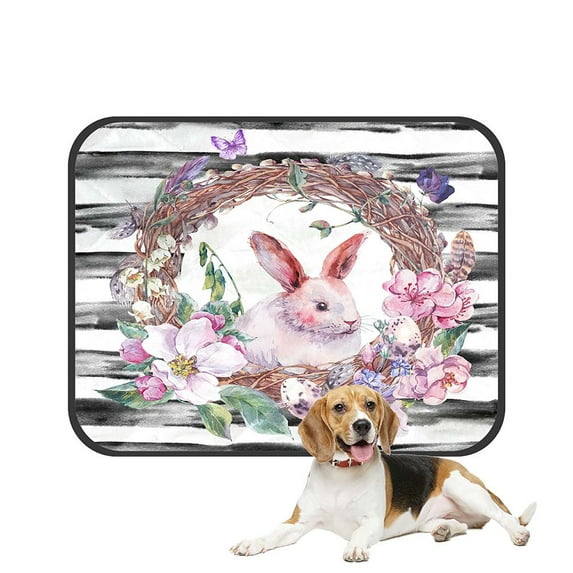 ABPHQTO Happy Easter Willow Bunny Apple Tree Eggs Feathers Butterflies ...