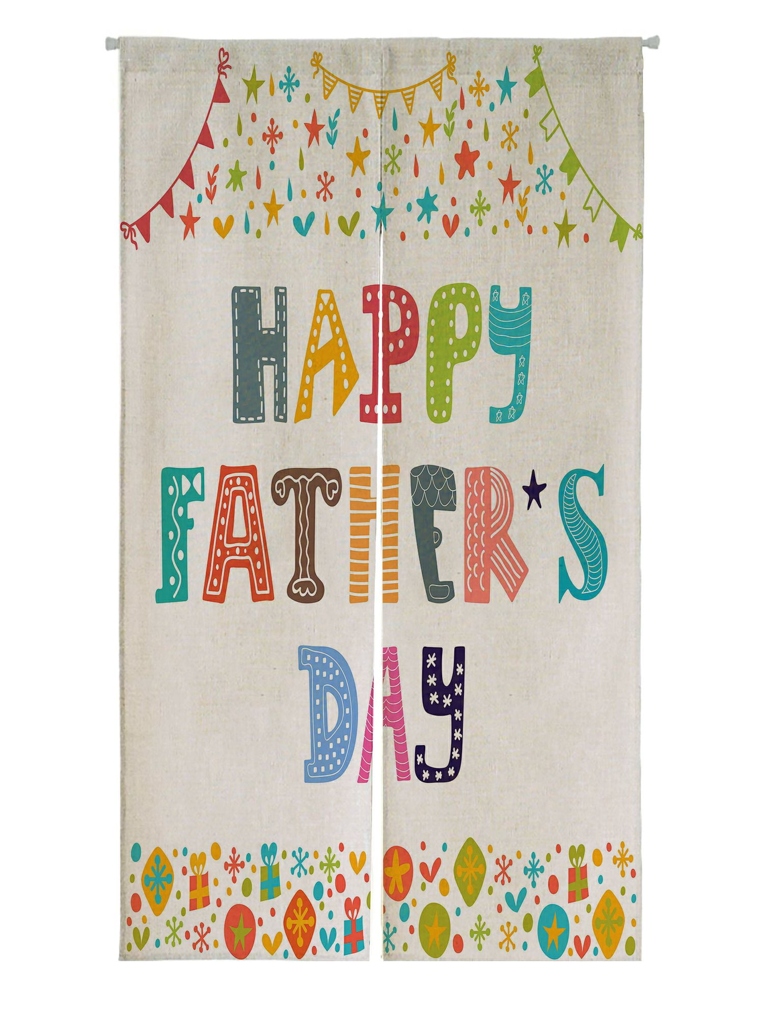 ABPHQTO Happy Father'S Day Best Dad Japanese Noren Curtain Doorway Door ...