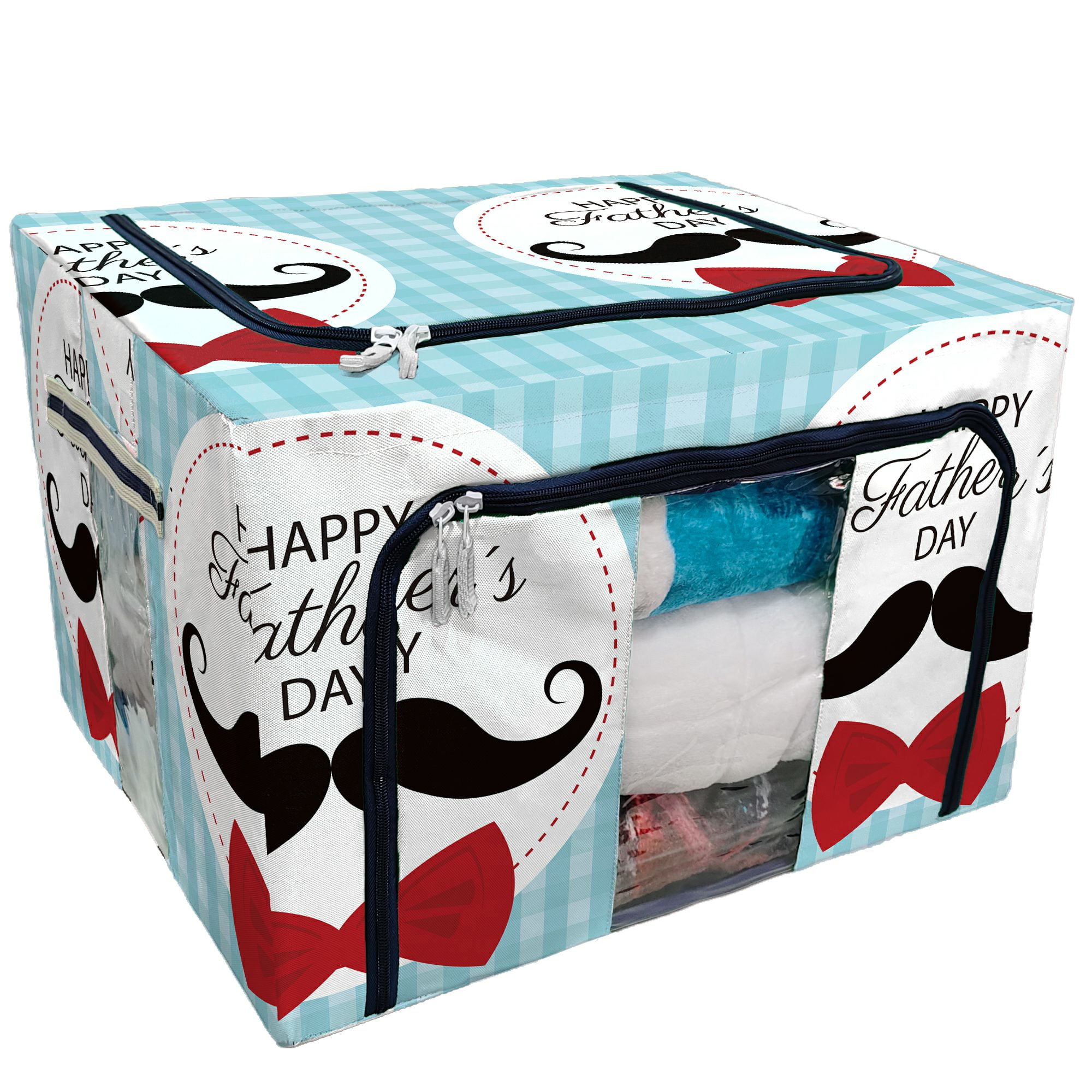 ABPHQTO Happy Fathers Day Card Storage Bag Clear Window Storage Bins ...