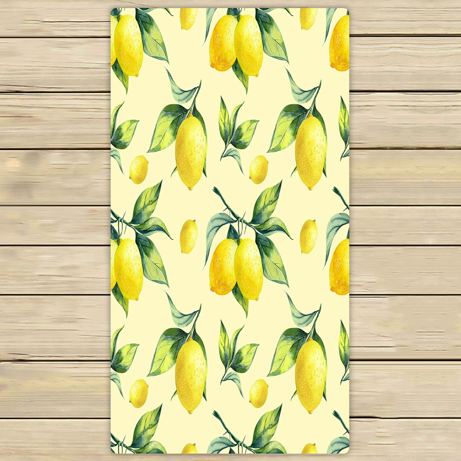 ABPHQTO Lemon Yellow Towels,Beach Bath Pool Sprot Travel Hand Spa Towel ...