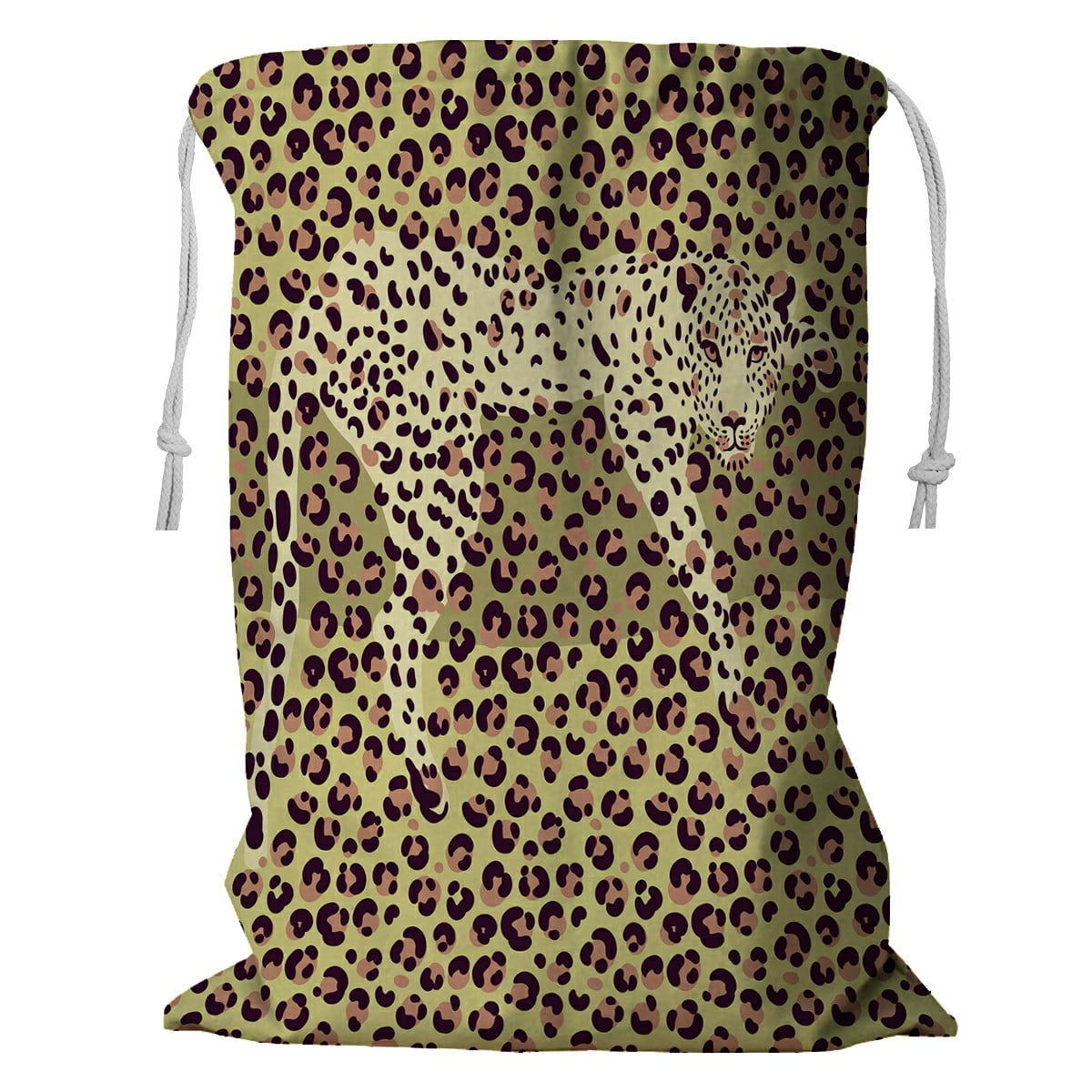 ABPHQTO Leopard Print Silhouette Of The Leopard Storage Basket Laundry ...