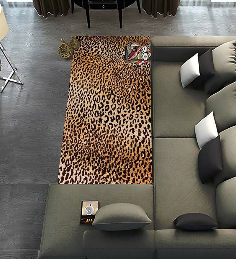 ABPHQTO Leopard Runner Rug 3.3 x 10ft Long Area Rug Carpet for Hallway ...
