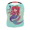 ABPHQTO Little Mermaid Under Sea Doodle Cartoon Character Nursing Cover ...