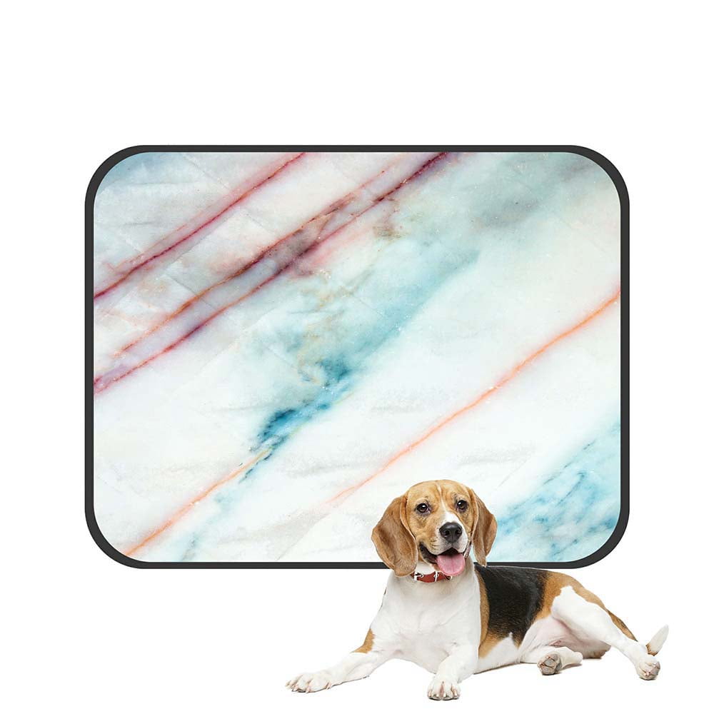 ABPHQTO Marble Texture Floor Stone Red Blue Stone Pet Dog Cat Bed Pee ...