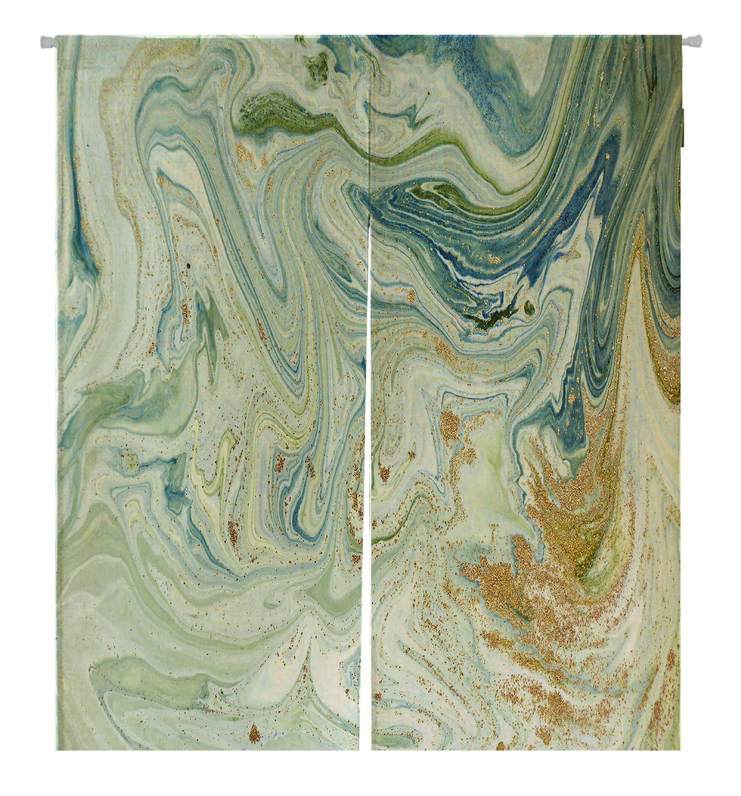 ABPHQTO Marbled Blue Green And Golden Liquid Marble Pattern Japanese ...