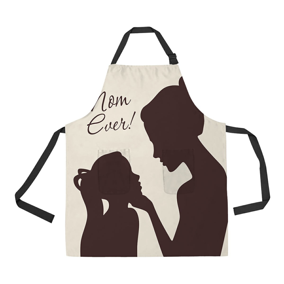Abphqto Mother Daughter Silhouettes Best Mom Ever Apron Home Kitchen