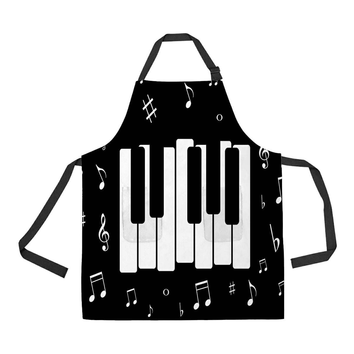 ABPHQTO Music Icon With Piano And Musical Notes Apron Home Kitchen ...