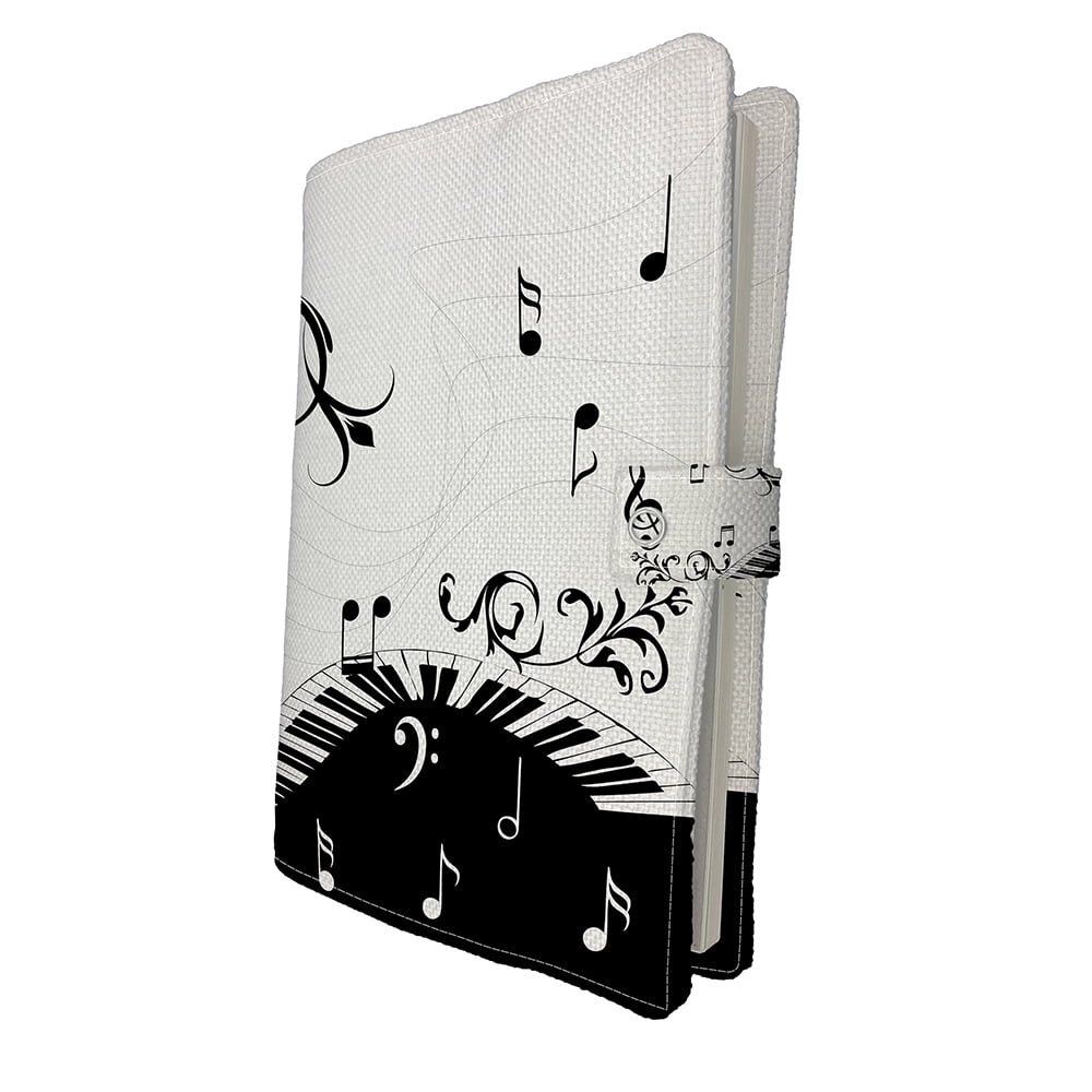 ABPHQTO Music Notes Book Cover Book Protector Book Sleeve Book Pouch ...