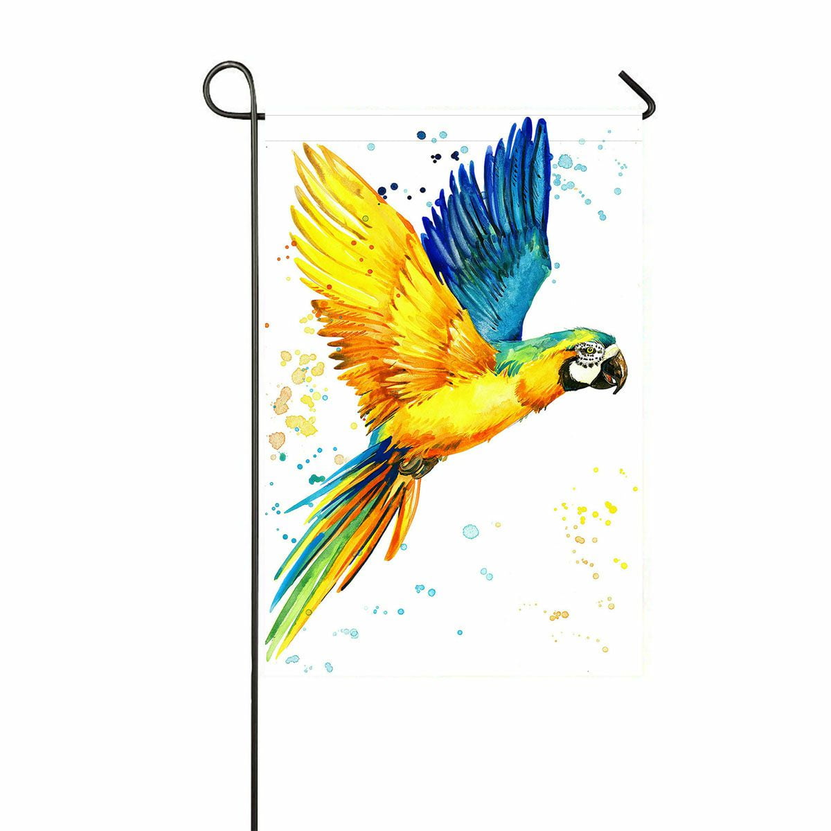 ABPHQTO Parrot Bird Home Outdoor Garden Flag House Banner Size 12x18 ...