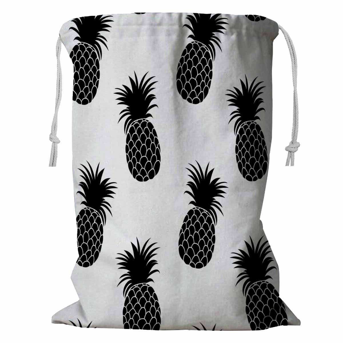 ABPHQTO Pineapple Pineapple Storage Basket Laundry Bag with Drawstring ...