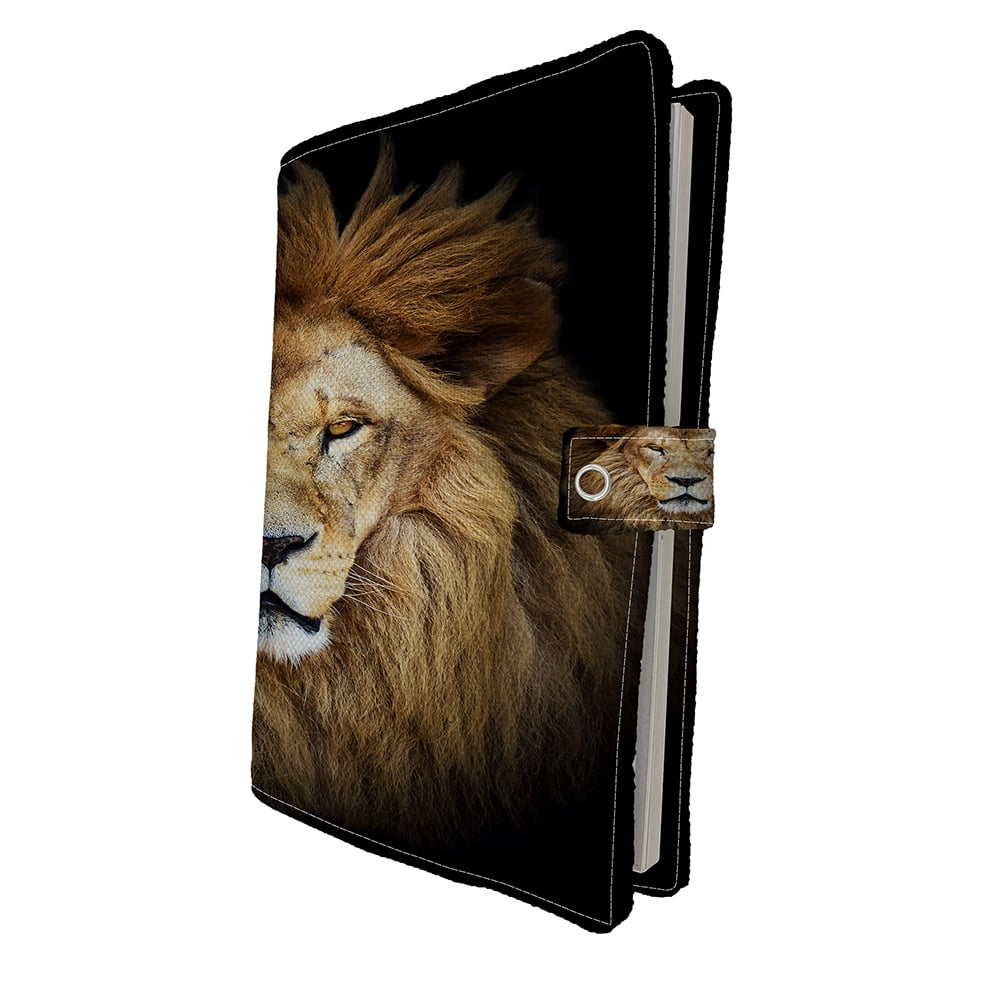 ABPHQTO Portrait Of Huge Beautiful Male African Lion Book Cover Book ...