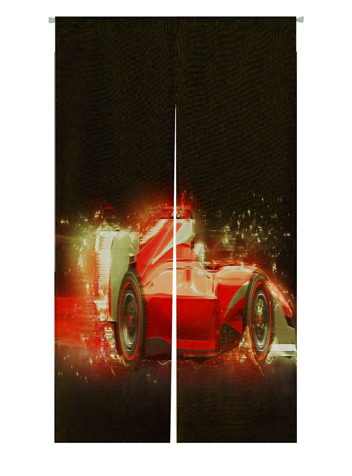 ABPHQTO Race Car Japanese Noren Curtain Doorway Door Window Treatment ...