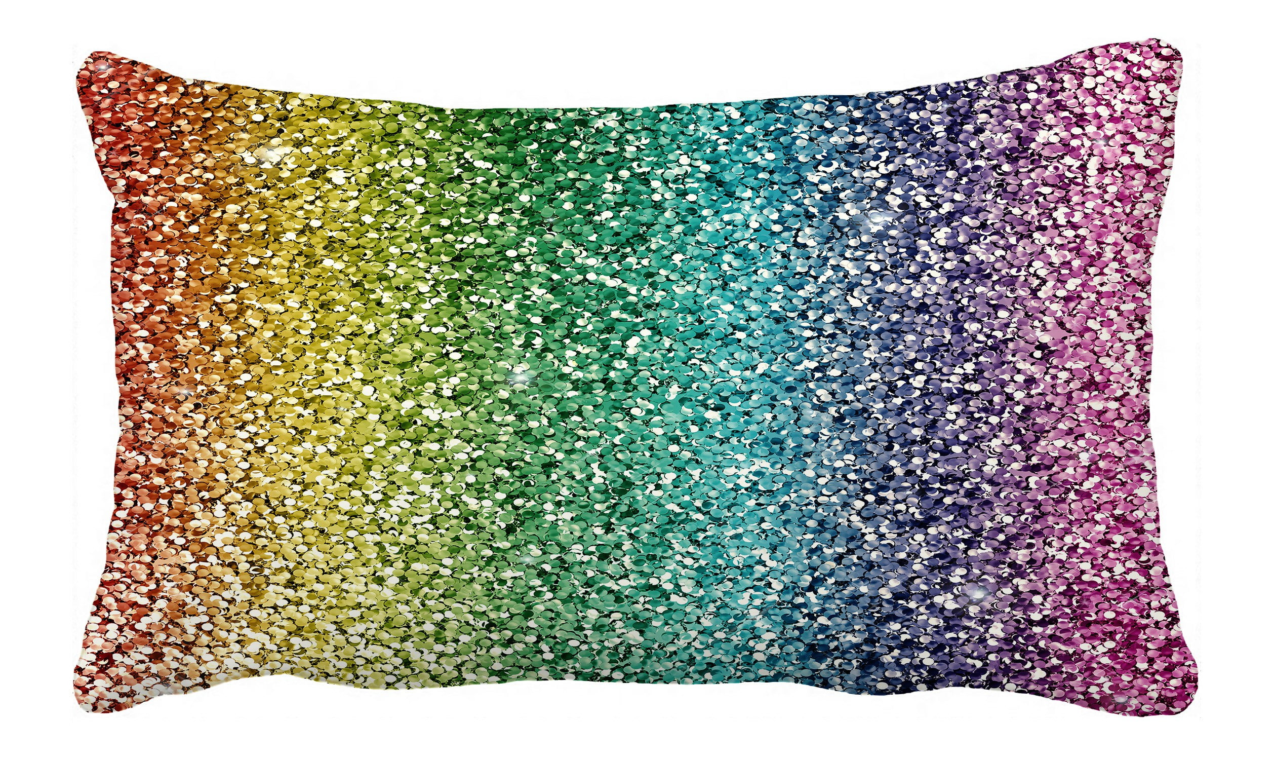 ABPHQTO Rainbow Glitter Pillow Case Pillow Cover Pillow Protector Two ...