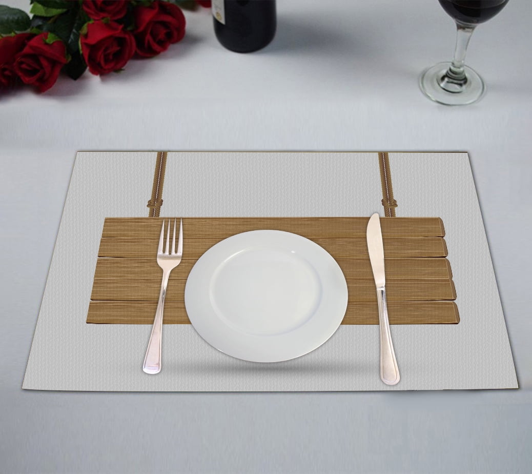 ABPHQTO Real Hanging Wood Board Sign On A White Placemat 12x18 Inch,Set ...