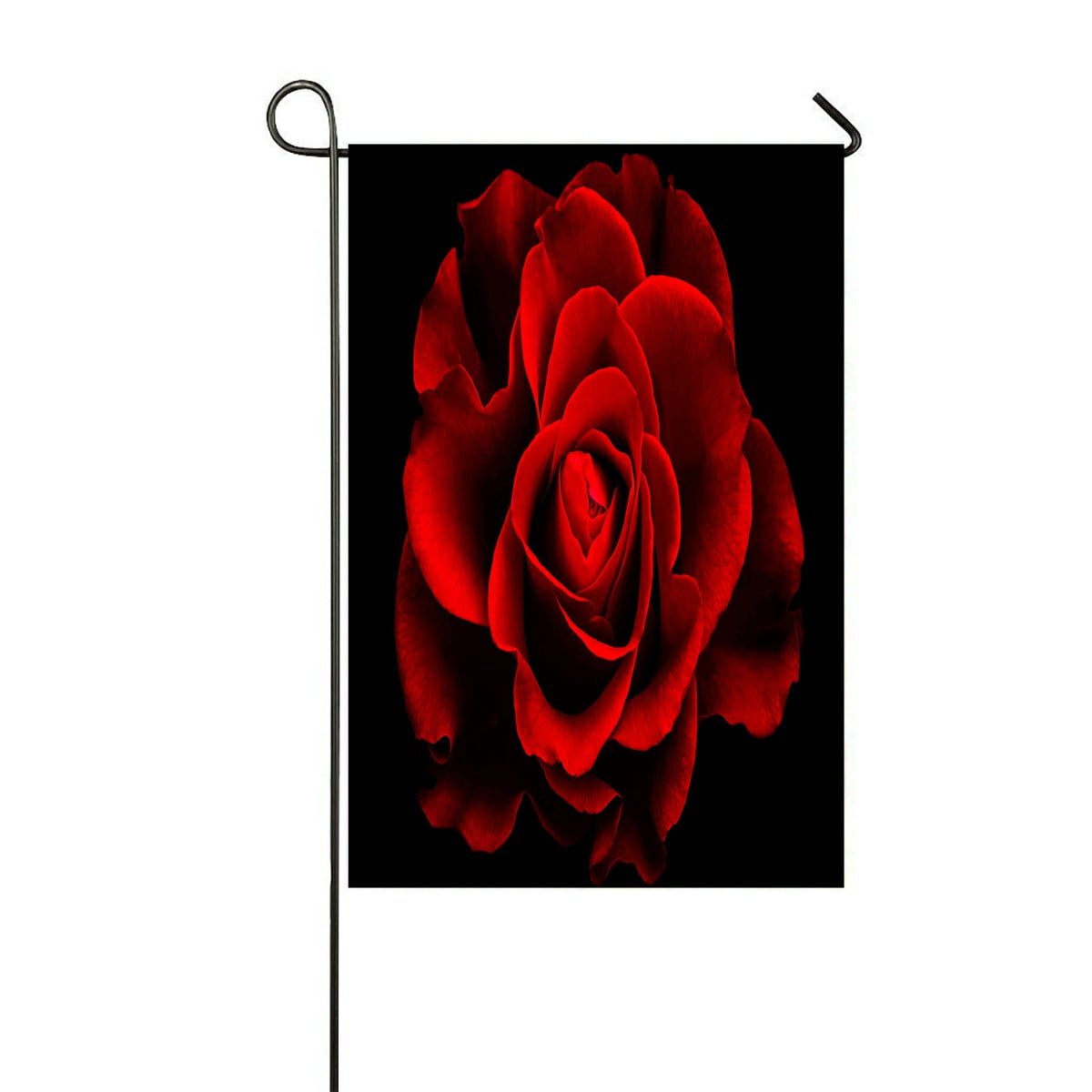 ABPHQTO Red Rose Special Color Light Effect Home Outdoor Garden Flag ...