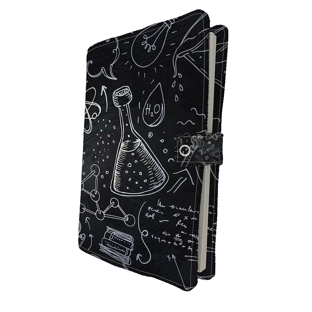 ABPHQTO Science Lab Objects Doodle Sketches Over Blackboard Book Cover ...