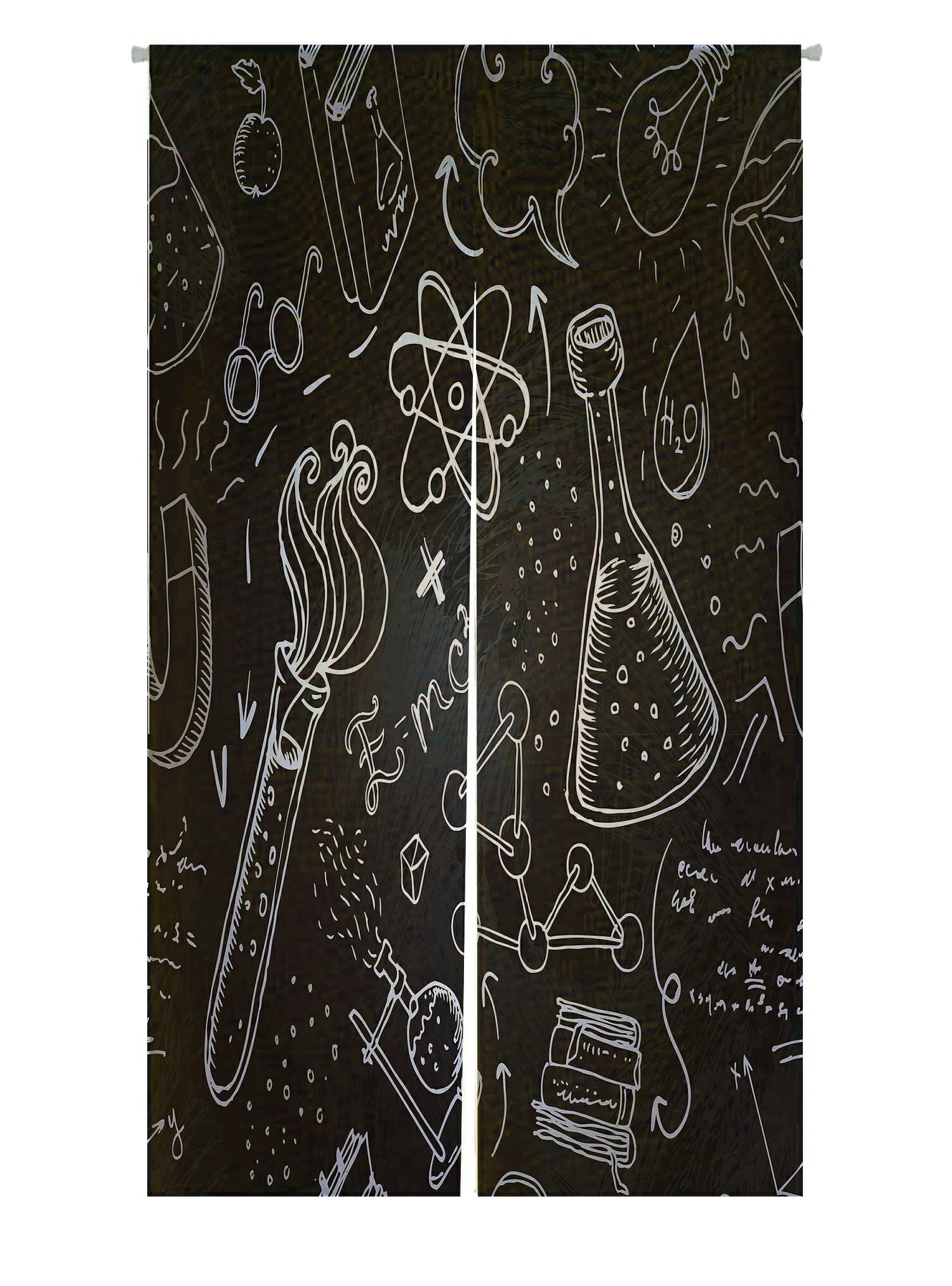 ABPHQTO Science Lab Objects Doodle Sketches Over Blackboard Japanese ...