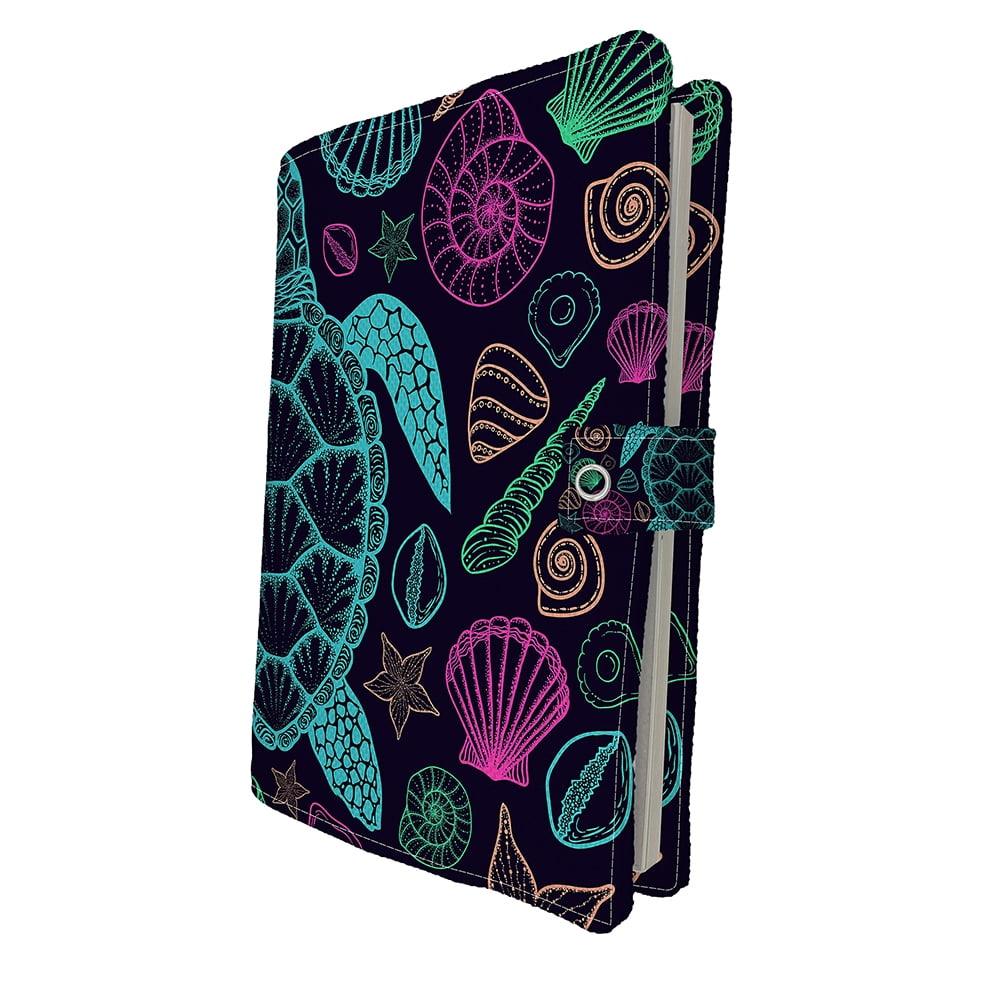 ABPHQTO Sea Turtle Shells In Line Art Style Book Cover Book Protector ...