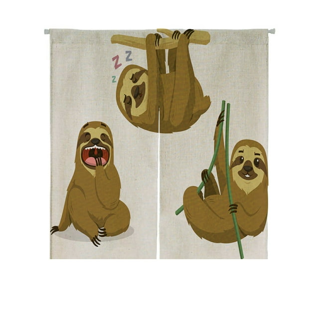 ABPHQTO Sloth Rain Forest Two Toed Lazy Mammal Hanging Sloths Japanese ...