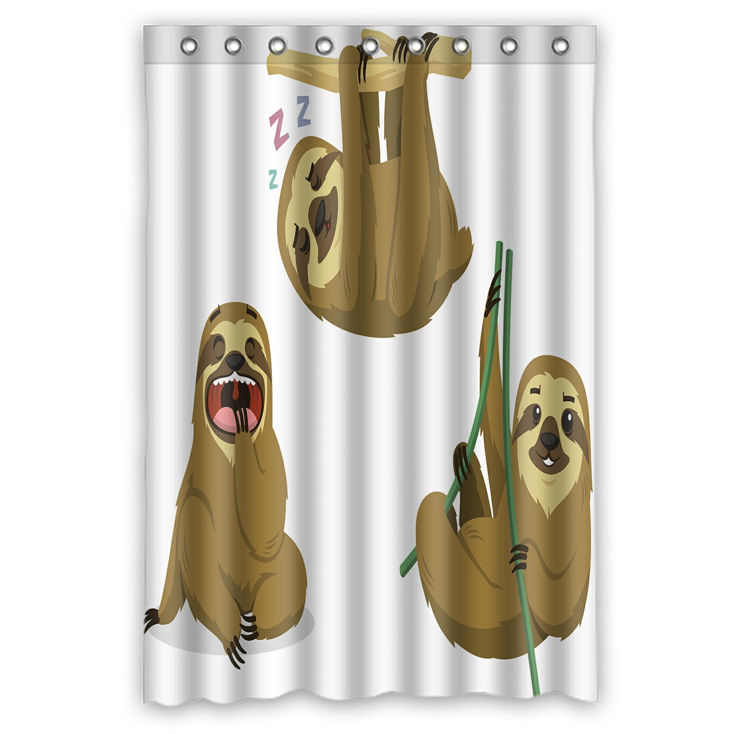 ABPHQTO Sloth Rain Forest Two Toed Lazy Mammal Hanging Sloths ...