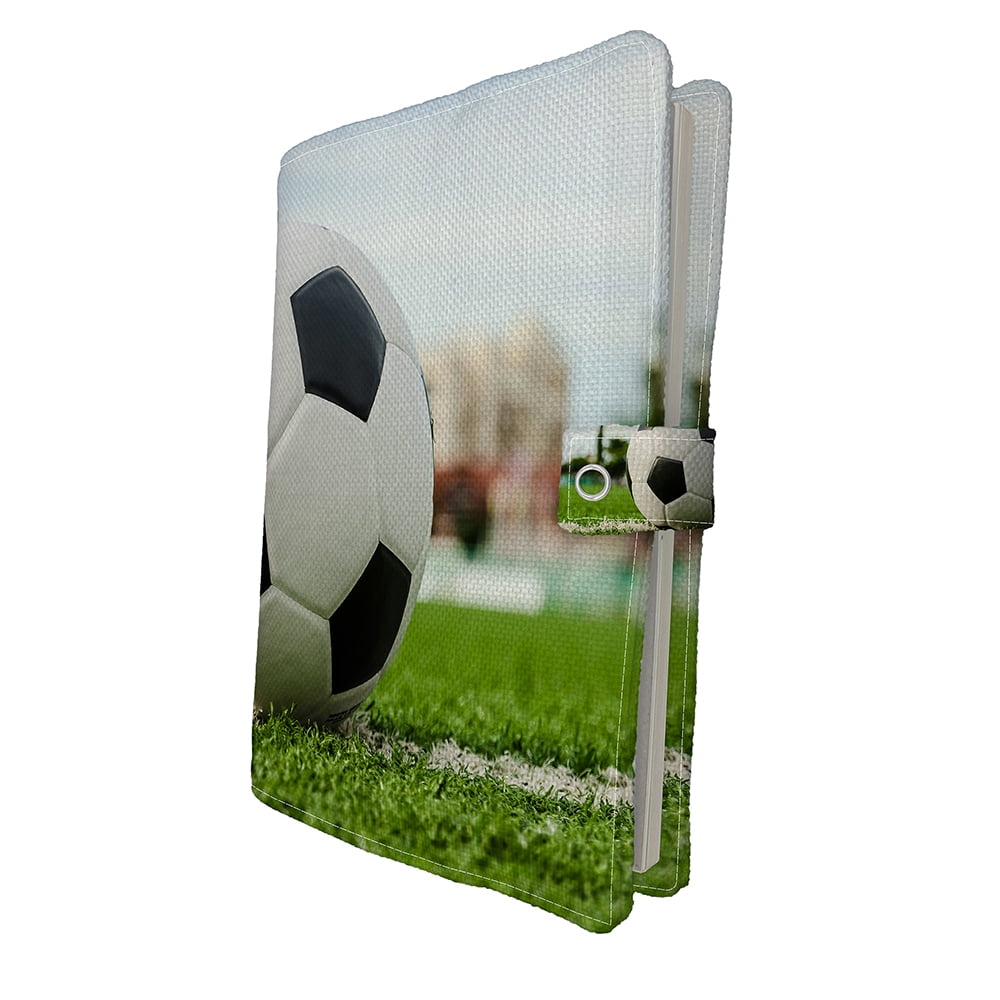 ABPHQTO Soccer Football Green Grass Soccer Field Player Book Cover Book ...