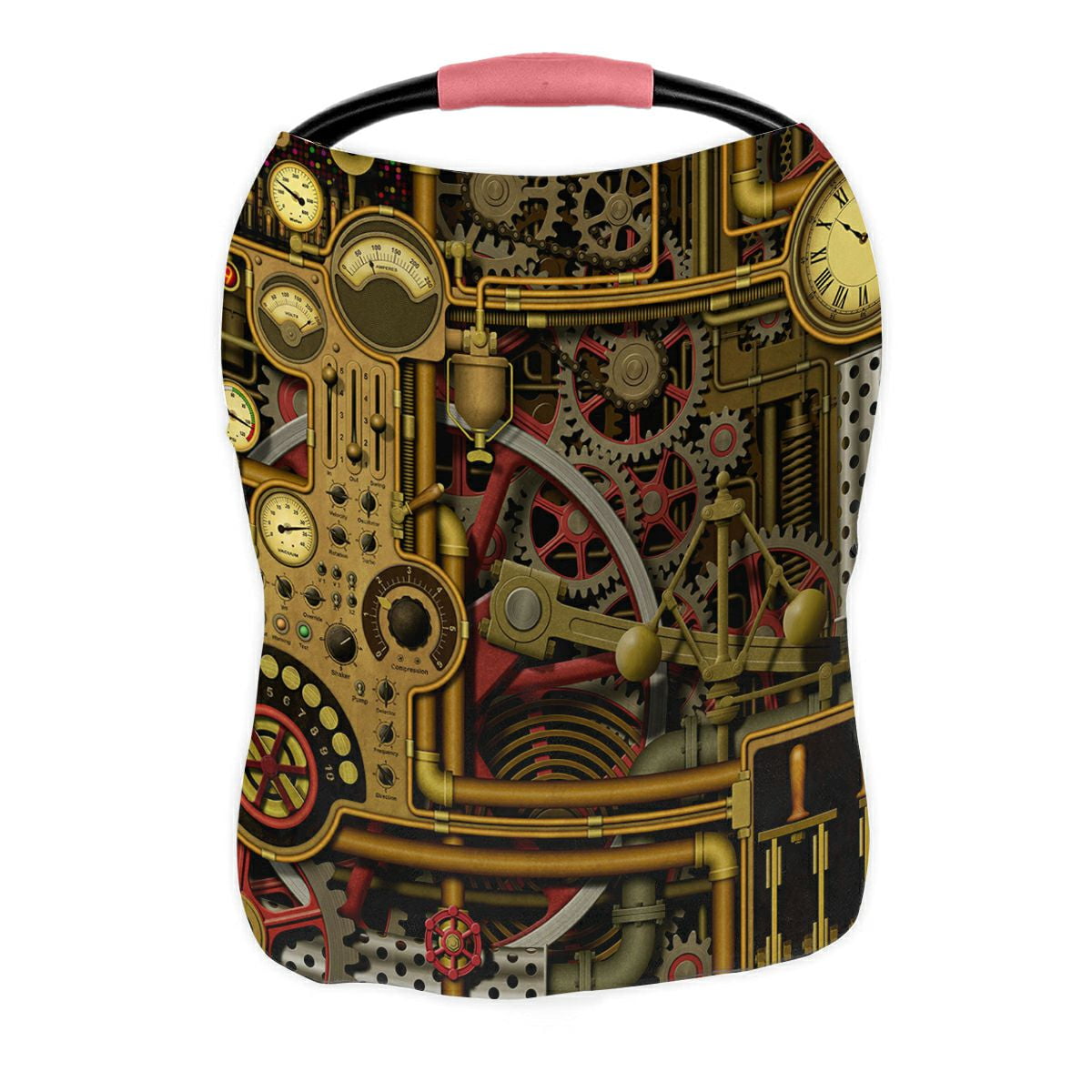 ABPHQTO Steampunk Clocks Dials Gears Cogs Pipes Nursing Cover Baby ...