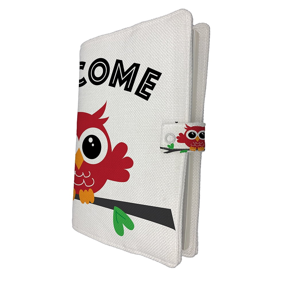 ABPHQTO Sweet Little Red Owl Book Cover Book Protector Book Sleeve Book ...