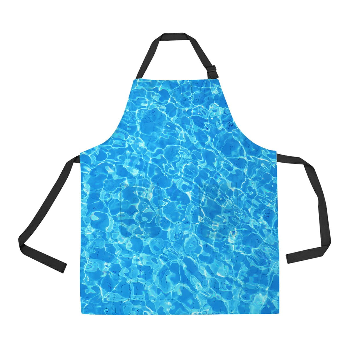 ABPHQTO Swimming Pool Water Aqua Texture Apron Home Kitchen Apron with ...
