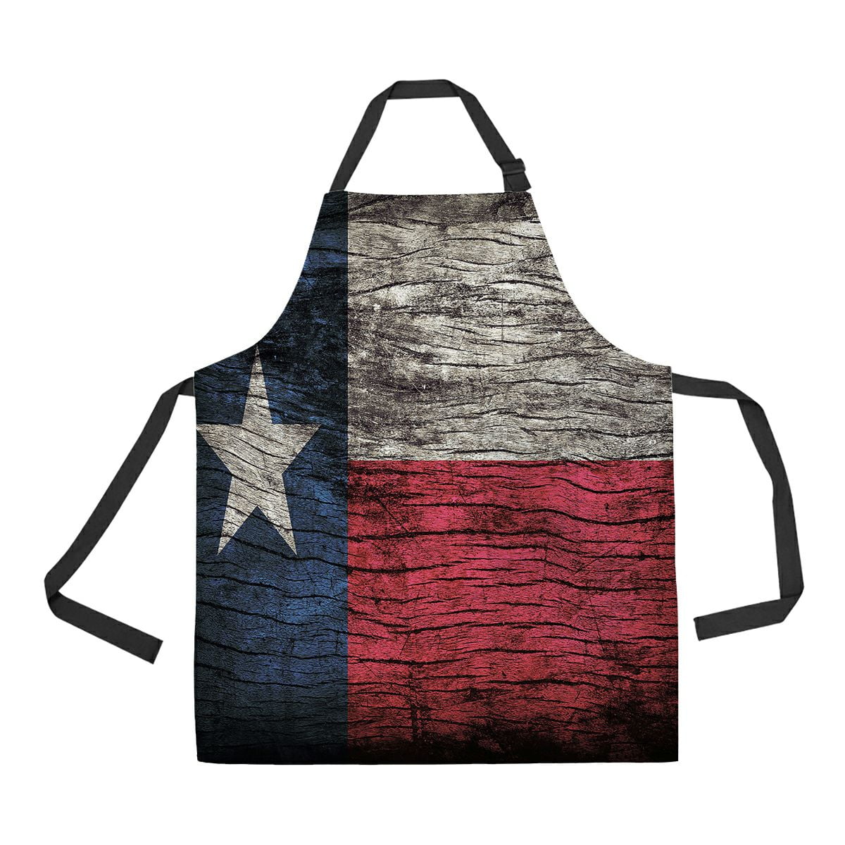 ABPHQTO Texas Flag Wooden Board Texture Retro Vintage Style Apron Home ...