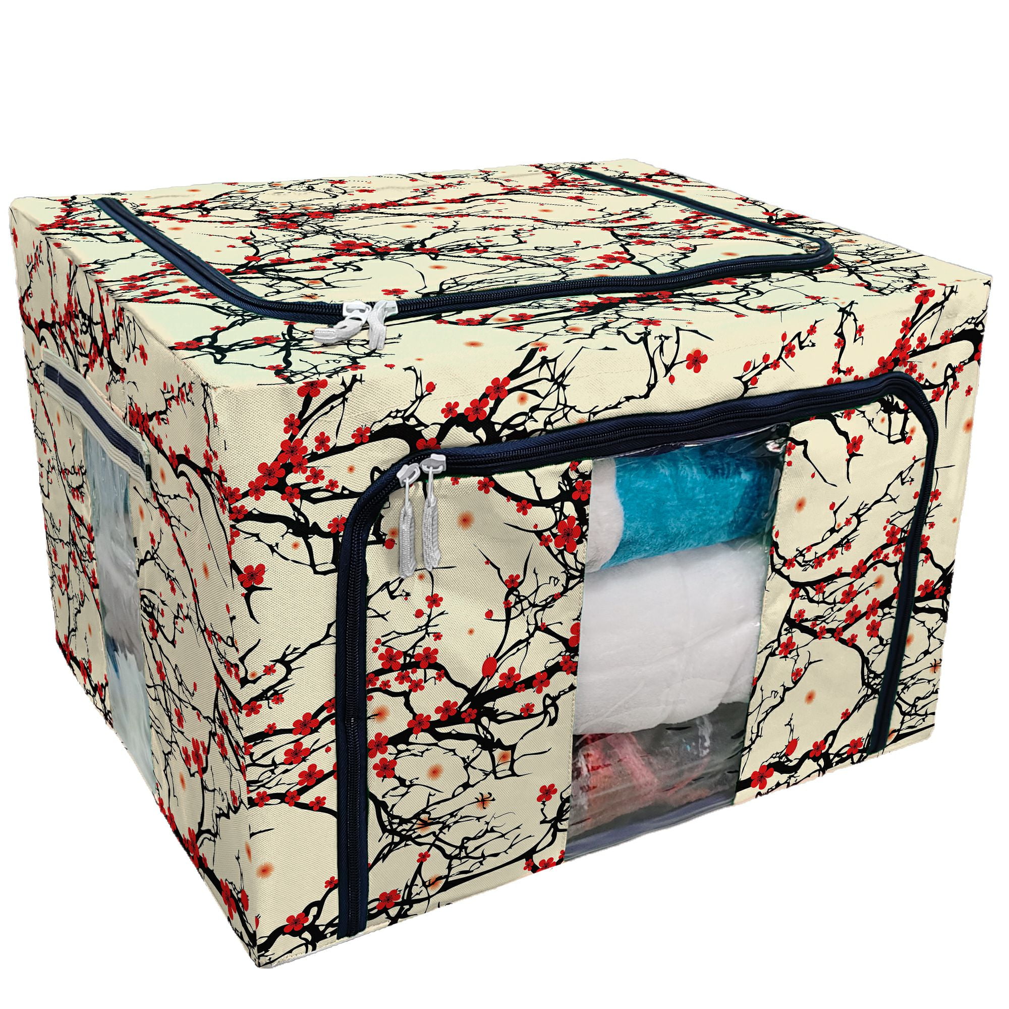 ABPHQTO Tree Japanese Cherry Blossom Sakura Nature Storage Bag Clear ...