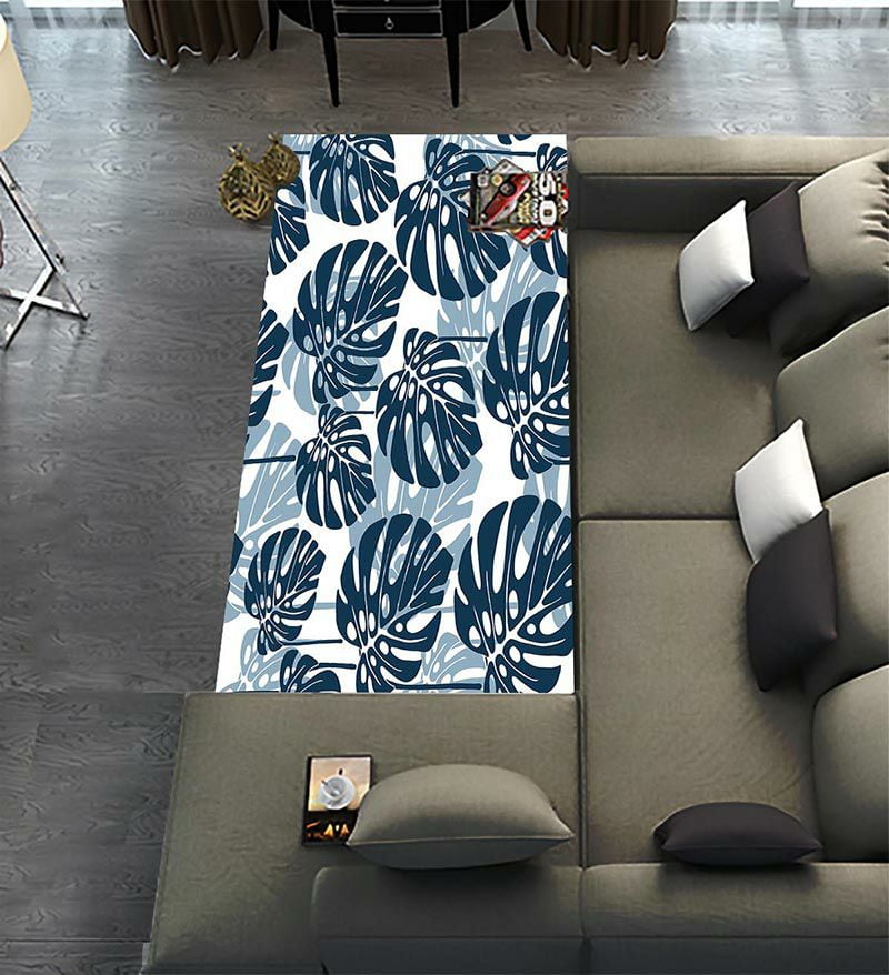 ABPHQTO Tropical Leaf Runner Rug 3.3 x 7ft Long Area Rug Carpet for ...