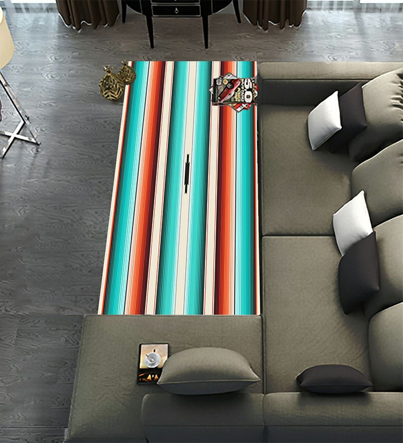 ABPHQTO Turquoise Runner Rug 2.6 x 10ft Long Area Rug Carpet for ...