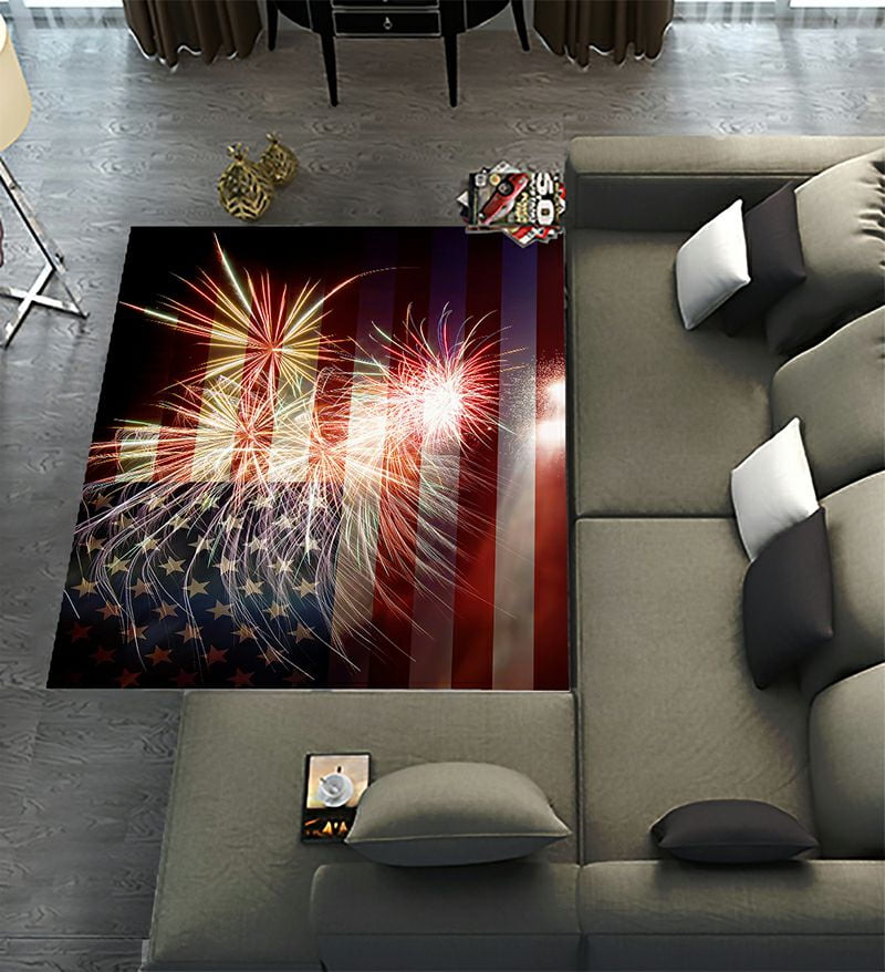 ABPHQTO United States Of America Usa Flag Fireworks 4Th Of July Area ...