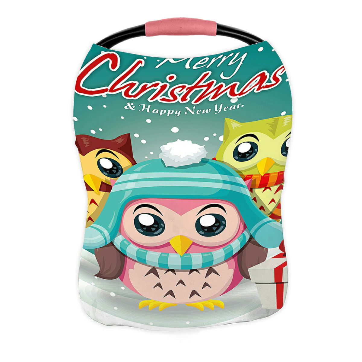ABPHQTO Vintage Christmas Poster Owl Character Nursing Cover Baby ...