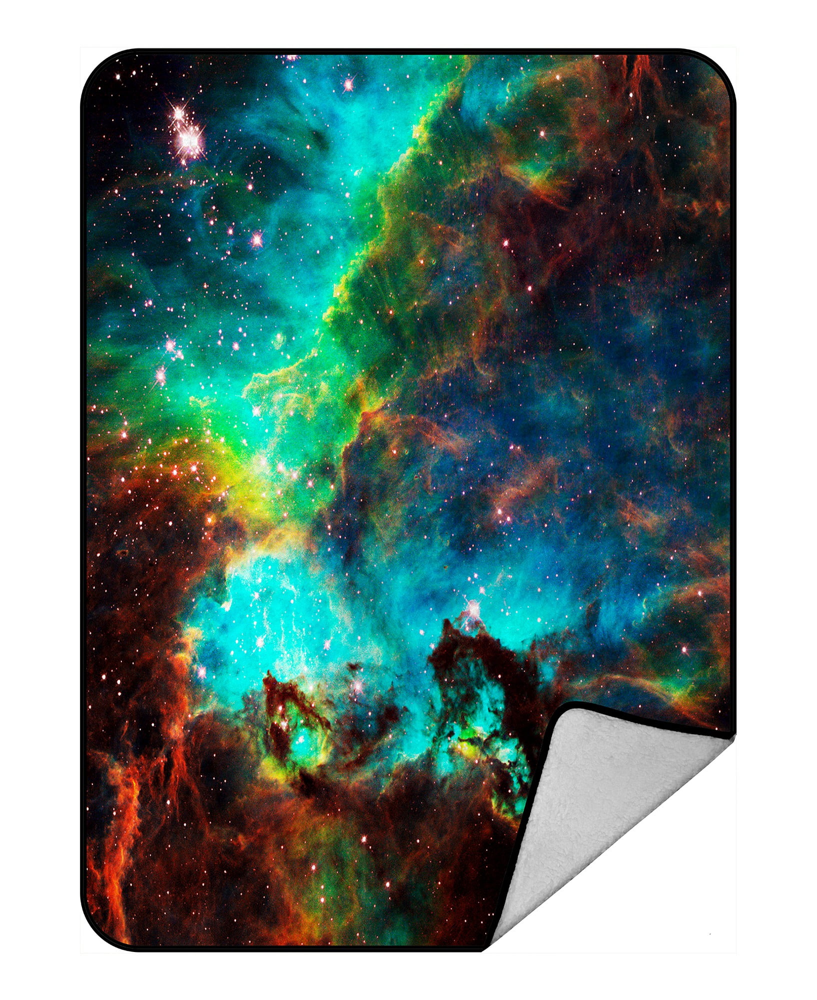 ABPHQTO Vivid Universe Nasa Fleece Blanket Fleece Back Throw Blanket ...