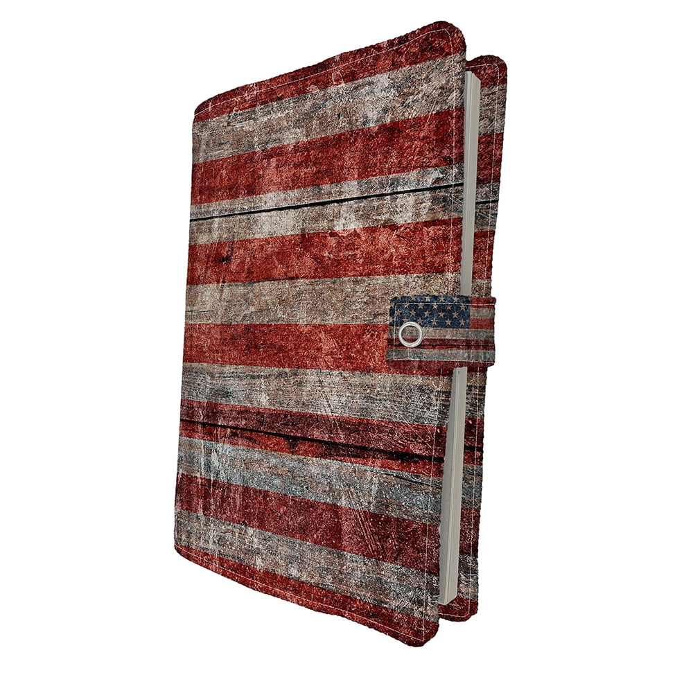 ABPHQTO Wooden Usa Flag Book Cover Book Protector Book Sleeve Book ...