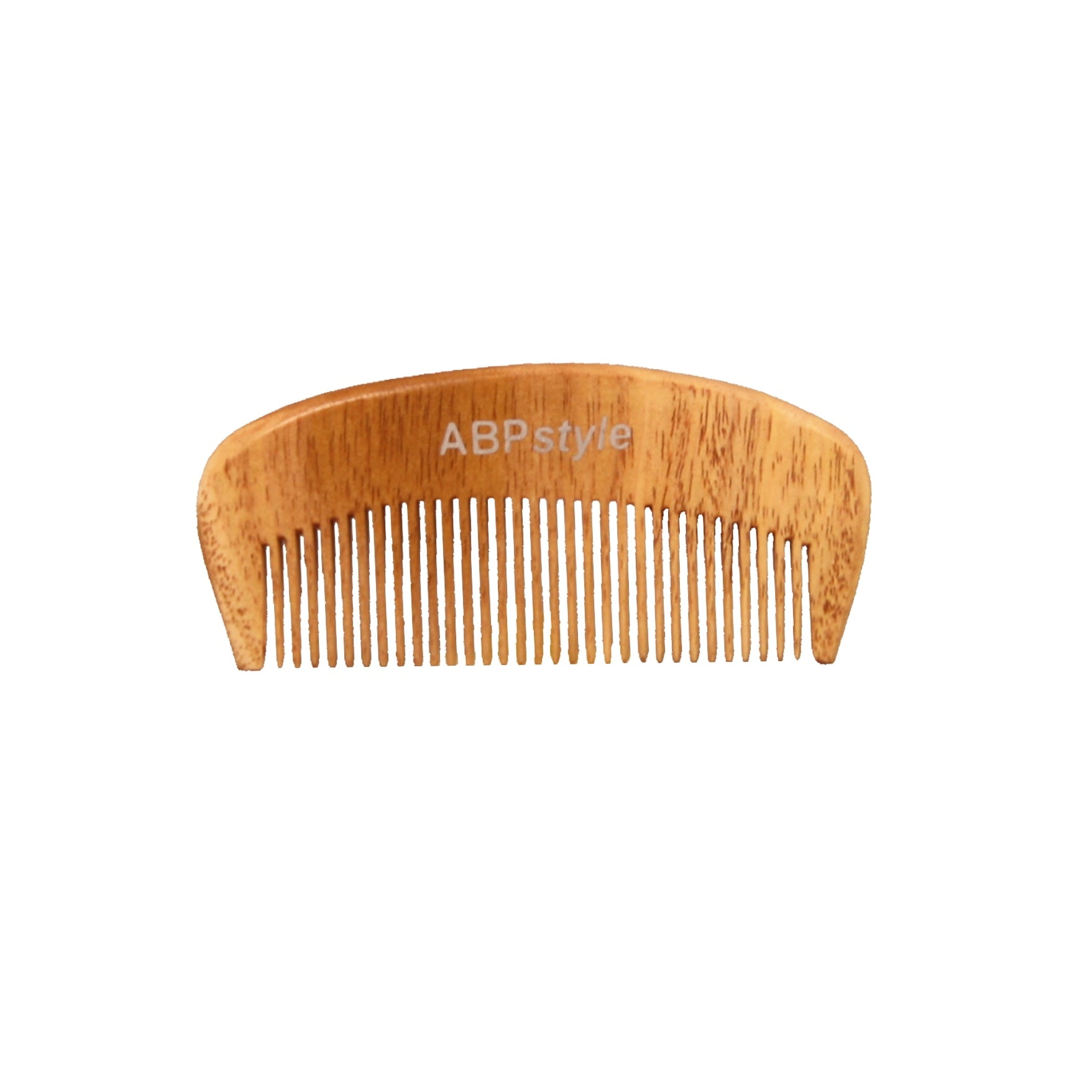 ABPStyle, 4in Neem Wood Mustache Comb. Anti-Static, Damage Free ...