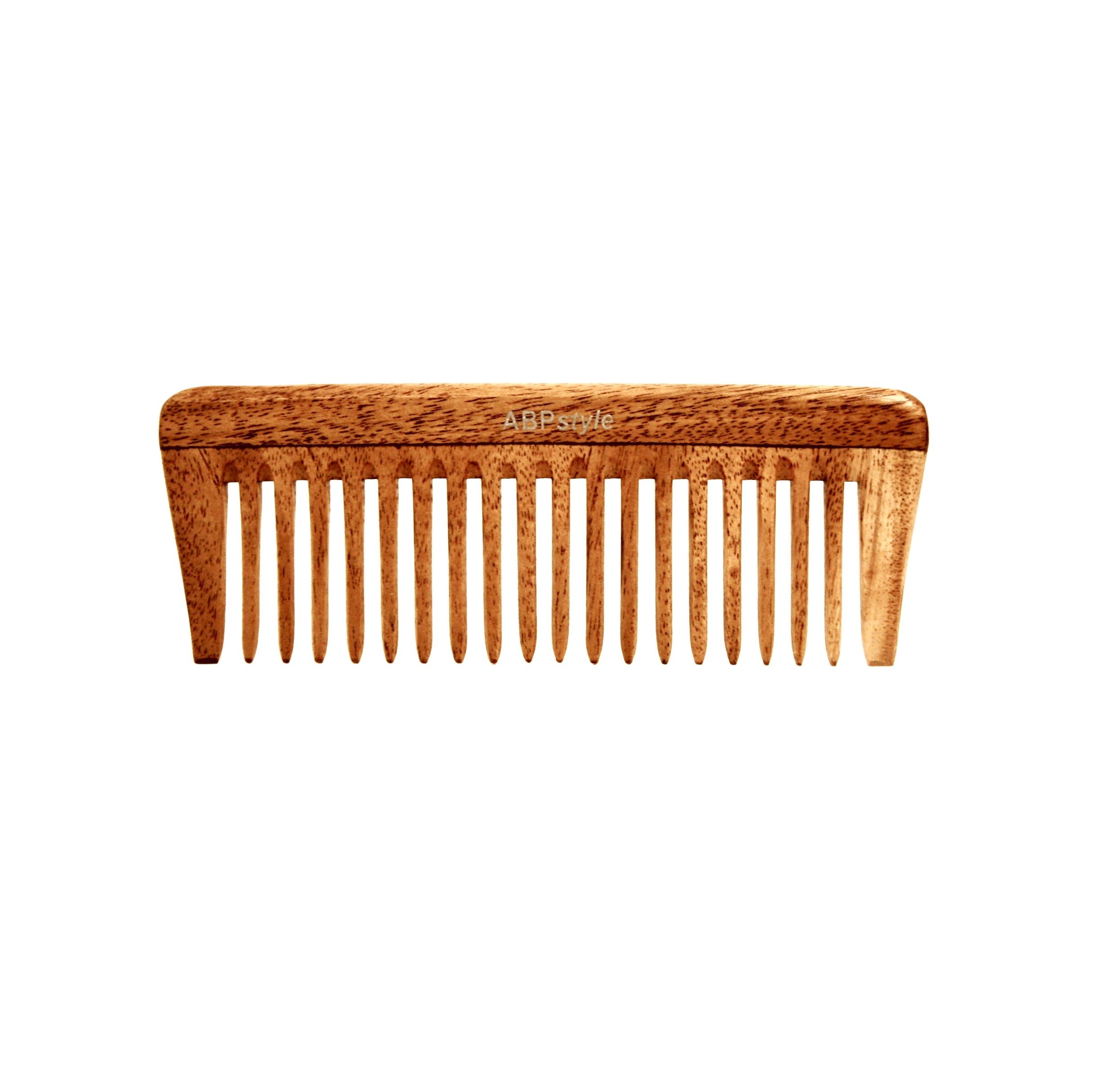 ABPStyle, 6in Neem Wood Tall Rake Comb. Anti-Static, Damage Free ...